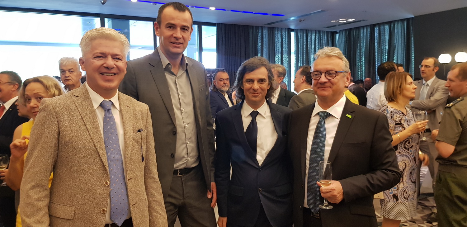 Dušan Garibović, Goran Adžić, Josip Veber i Ambasador Slovenije Iztok ...